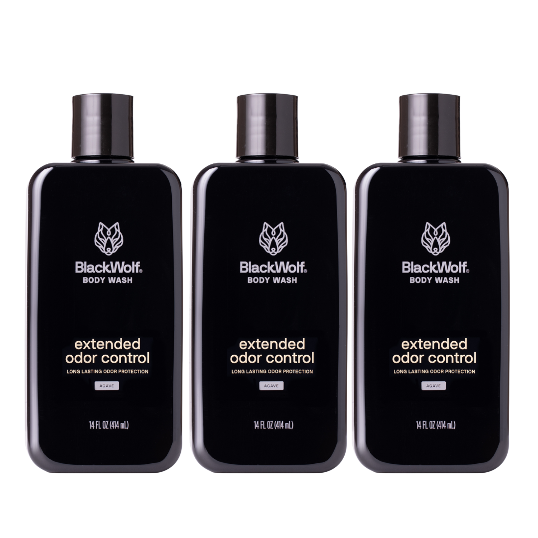 Extended Odor Control Body Wash 3-Pack | Black Wolf