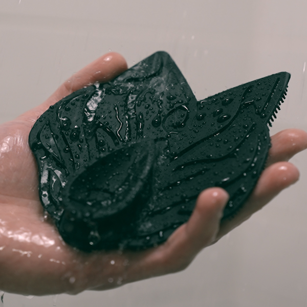 Men's Body Scrubber - Silicone Body Scrubber – Black Wolf